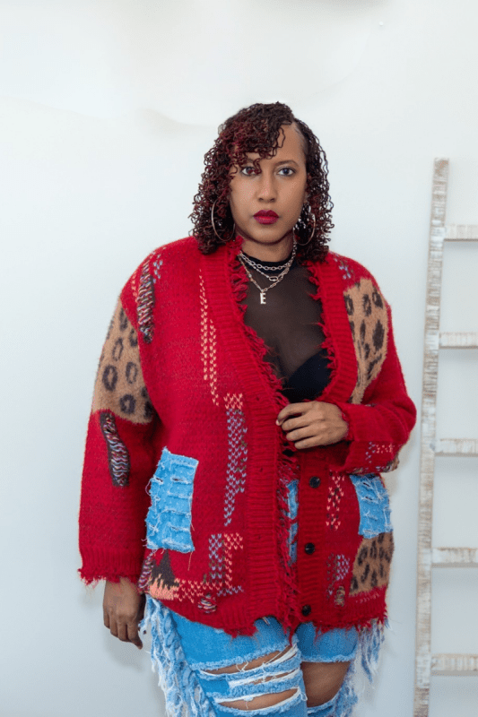 Mix Mood Sweater (OS) - What A Diva Wears Boutique
